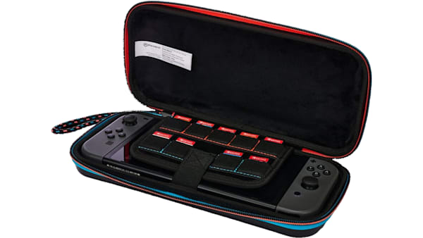 Slim Travel Pro Case for Nintendo Switch Systems Red Blue